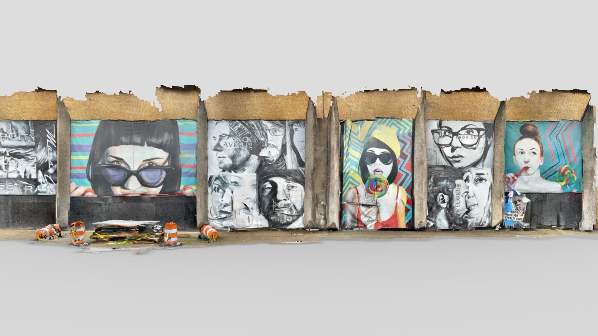 Day 3: Portrait Murals - Washington Blvd. - Download Free 3D model by ...