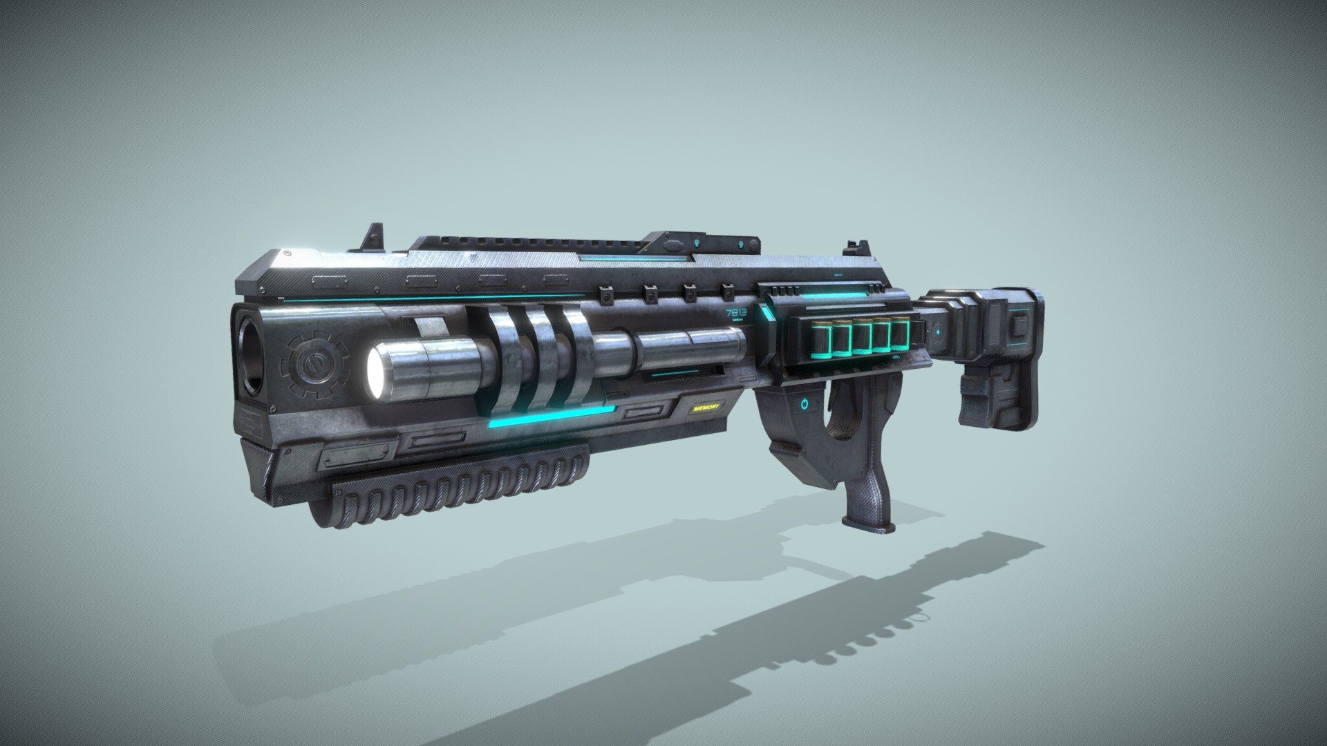 Sci-f Shotgun - Buy Royalty Free 3D model by SnowyTrain [05fda1c ...