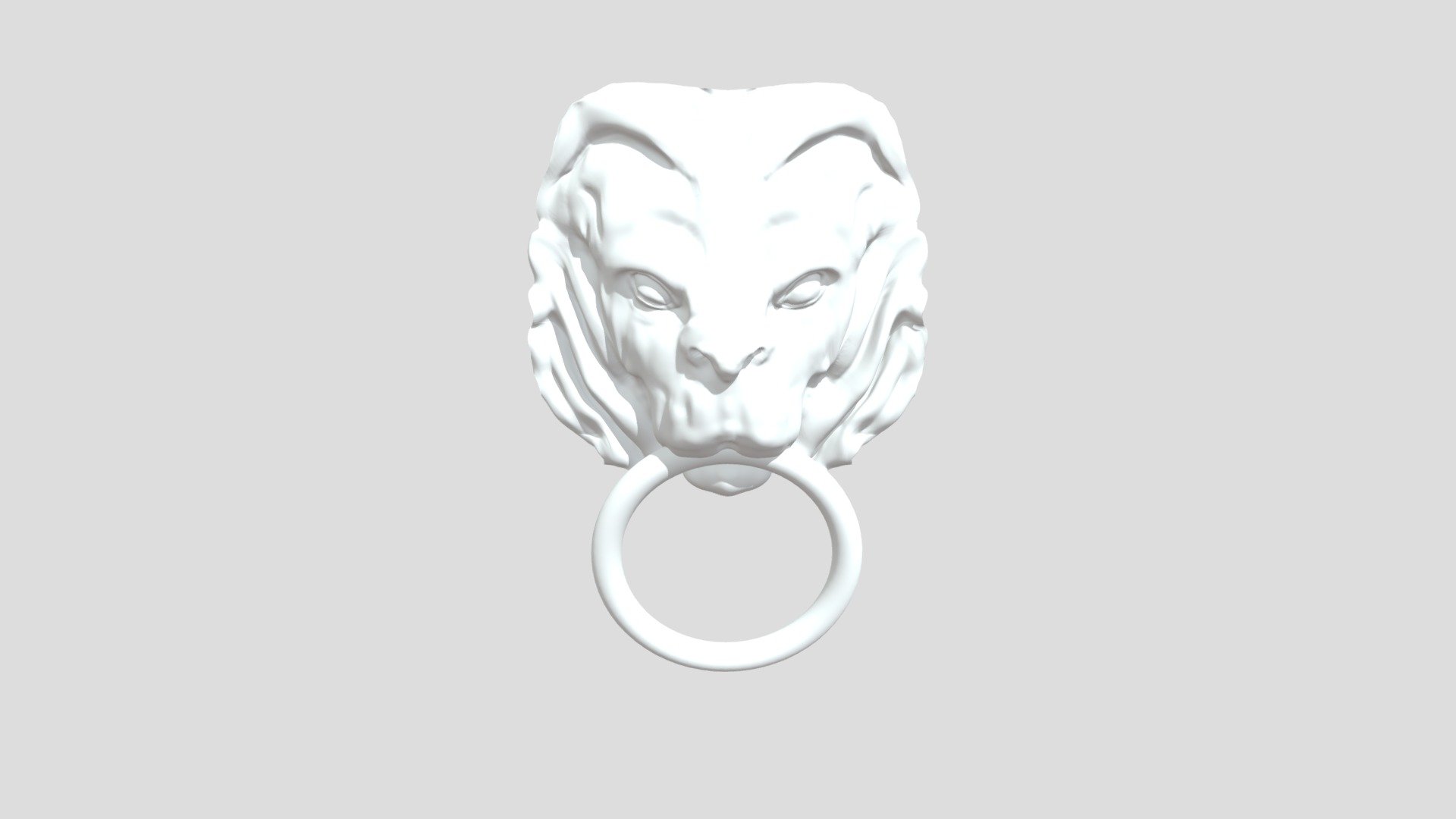 Lion Head (completed) - 3D model by BriGEEK [05fda37] - Sketchfab