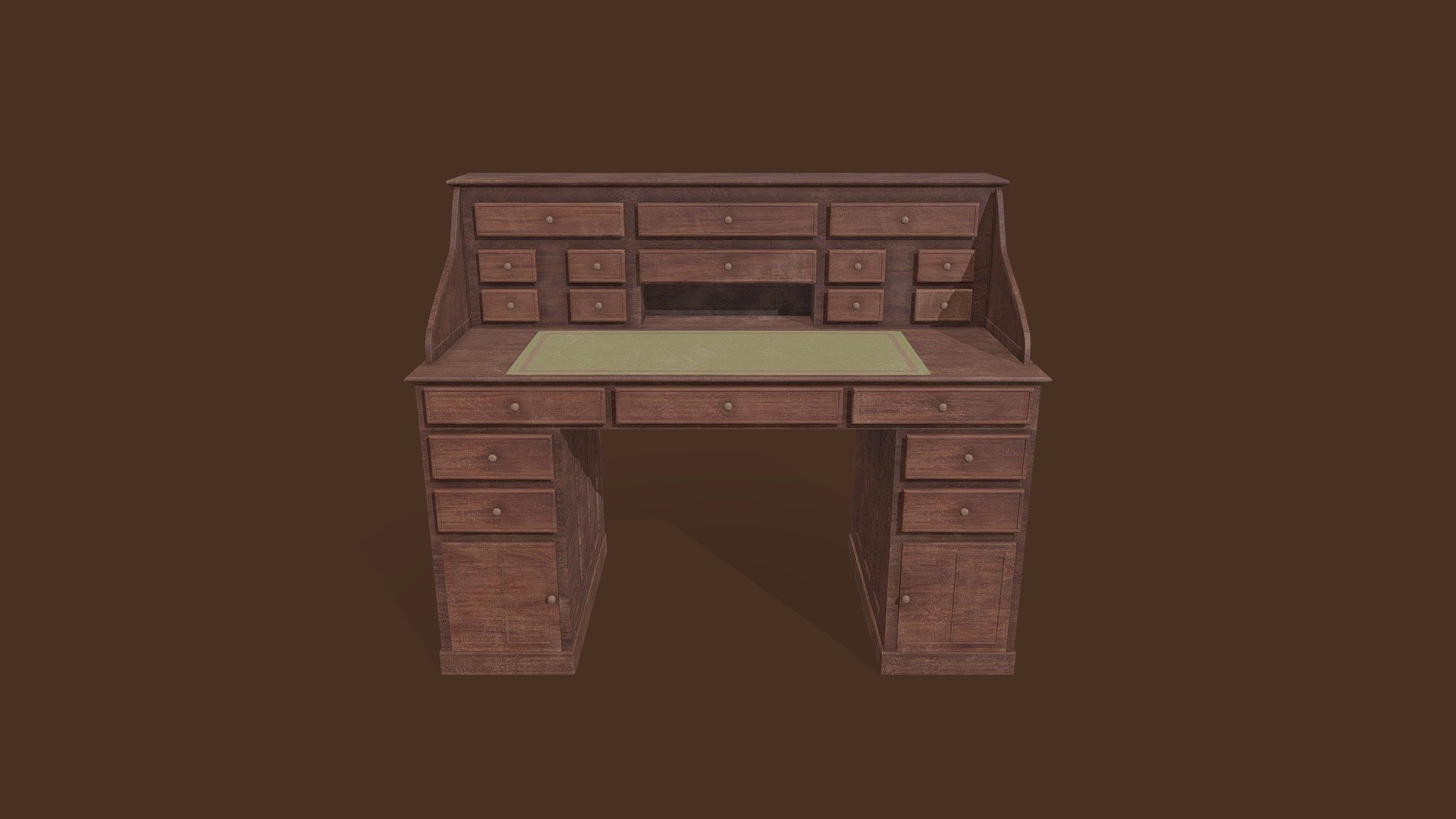 Old Office Desk - Download Free 3D model by Hugo Hesseling ...