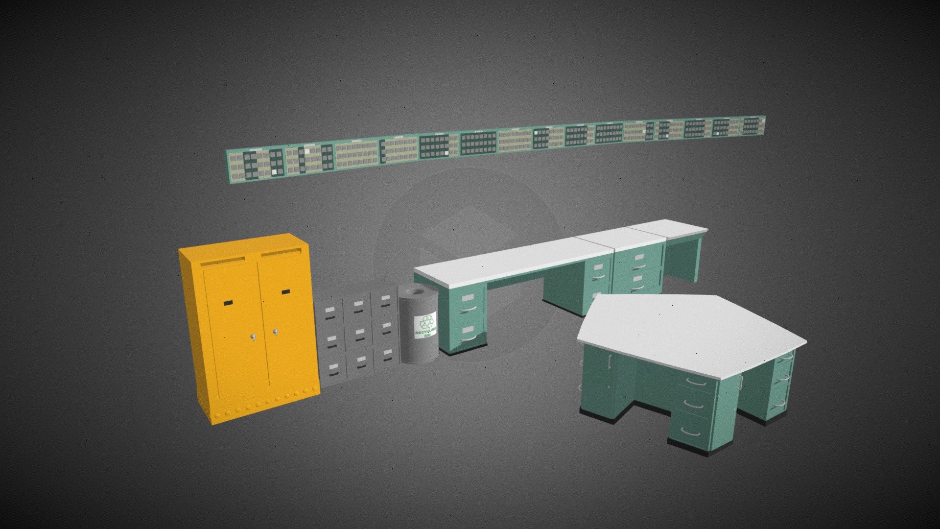 Nuclear control room stuff - Download Free 3D model by RandomDude ...
