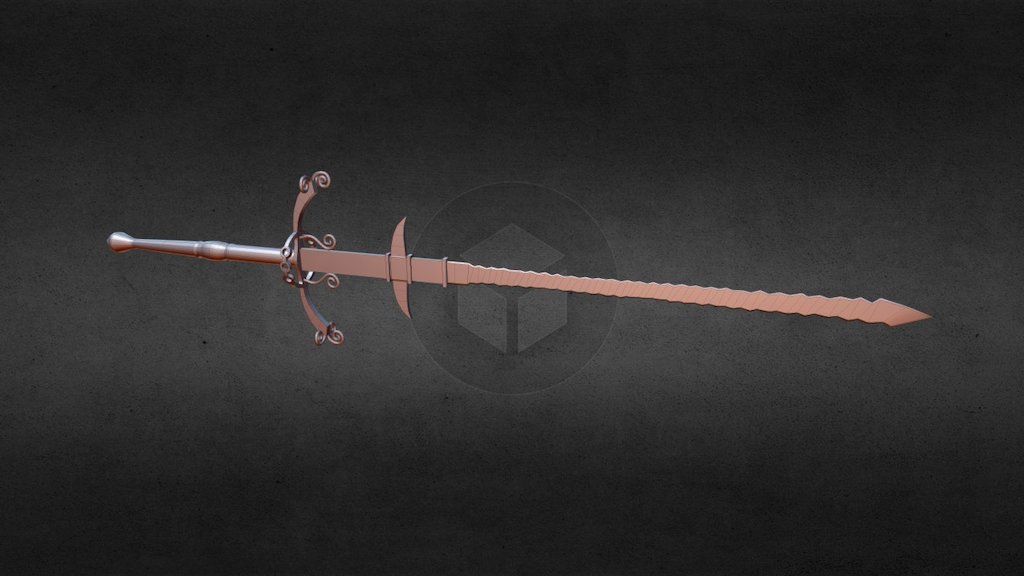 Low Poly Greatsword - 3D model by tfarrstudent [060892a] - Sketchfab