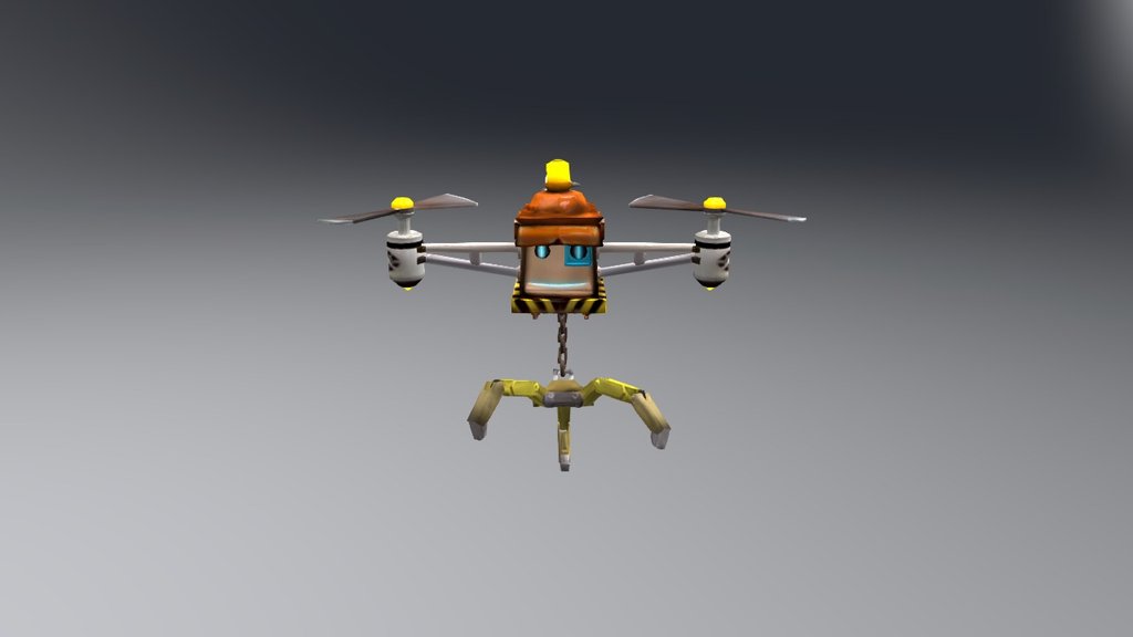 Flying Trash Bot - 3D model by Baron.Capers (@baron.d.c) [0609c21 ...