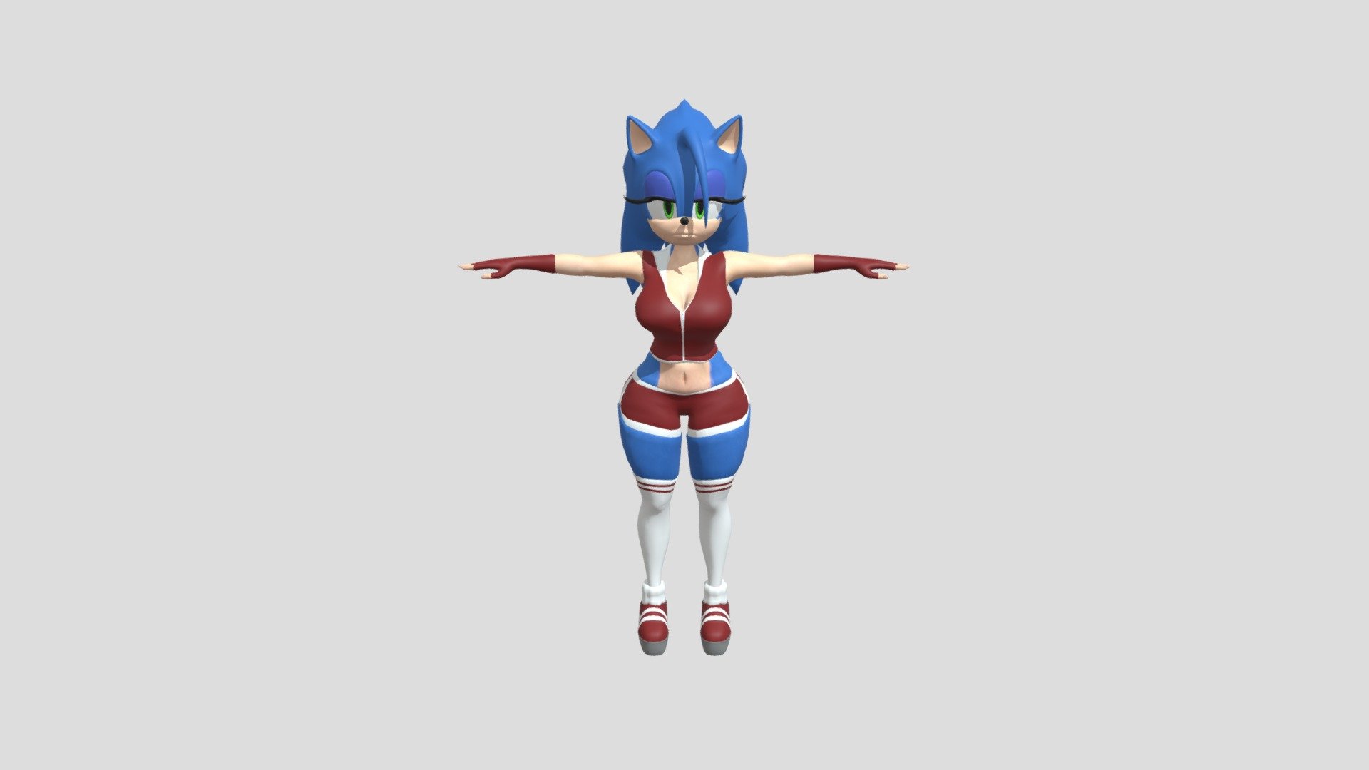 FemaleSonic - Download Free 3D model by josemiguelostorgacortos ...