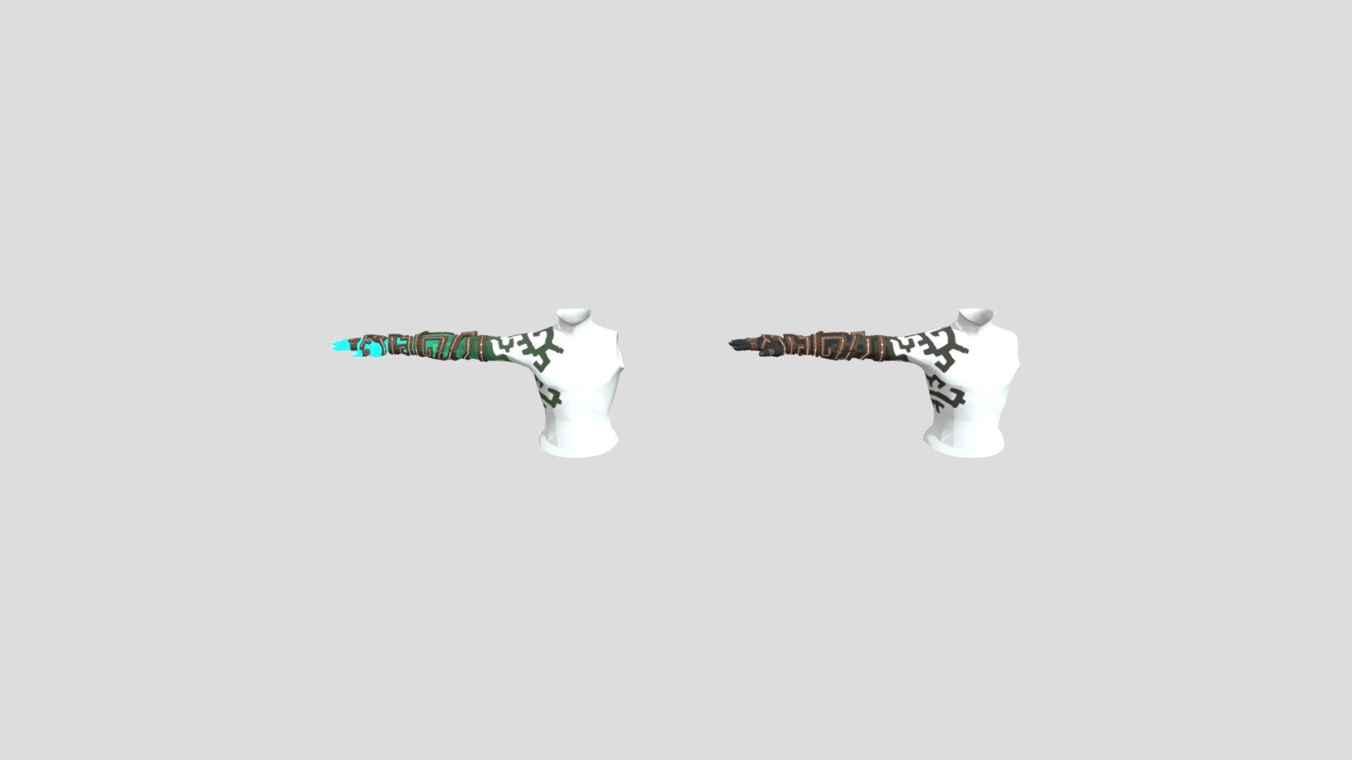 TotK Link Arm Reference - 3D model by wifealert200 [060b42b] - Sketchfab