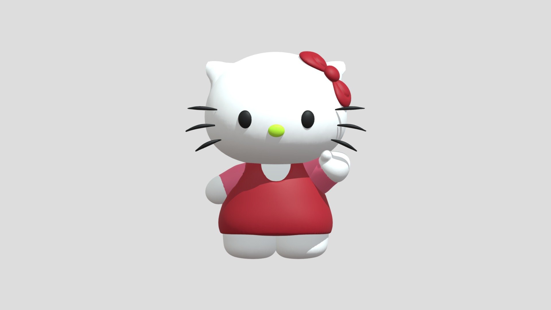 Hello Kitty 3d model - Download Free 3D model by Sculptean [060ba2d ...