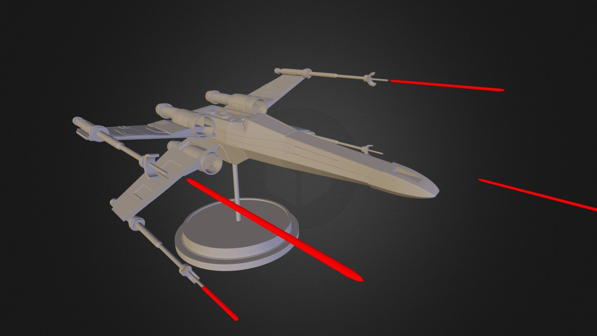 X-Wing - 3D model by oscarherrera.emi [060cff7] - Sketchfab