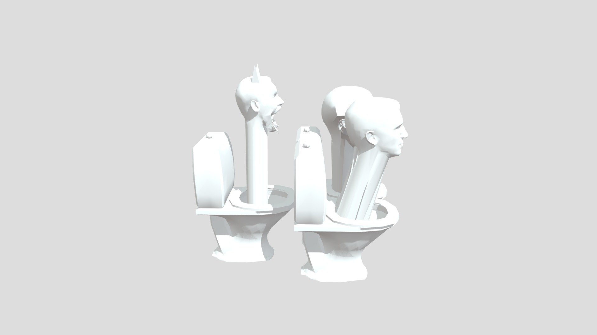 Triplets skibidi toilet - Download Free 3D model by DBFanmodel [0612ac7 ...