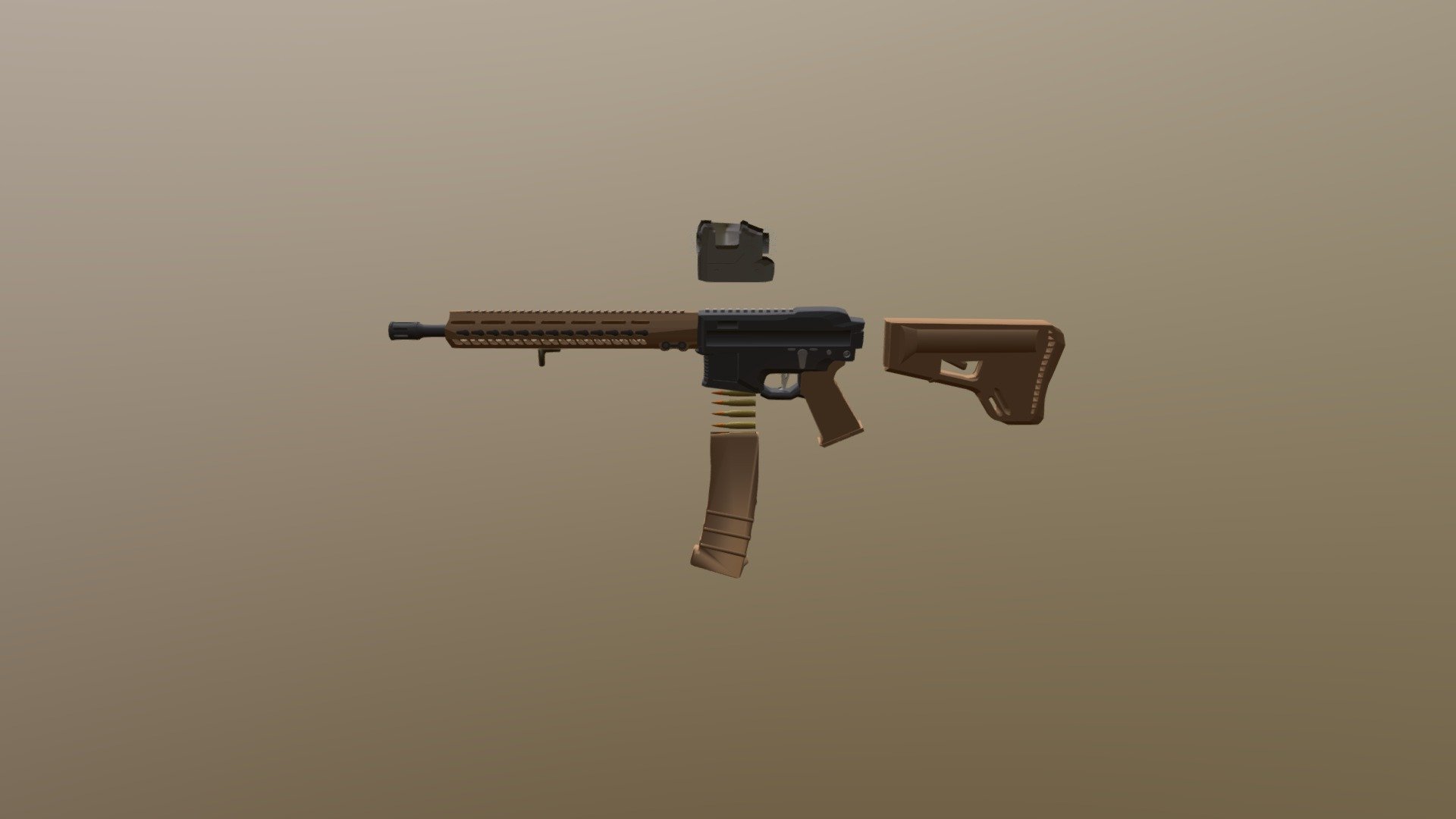 AR-15 Rifle - 3D model by TTARCH [06130e3] - Sketchfab