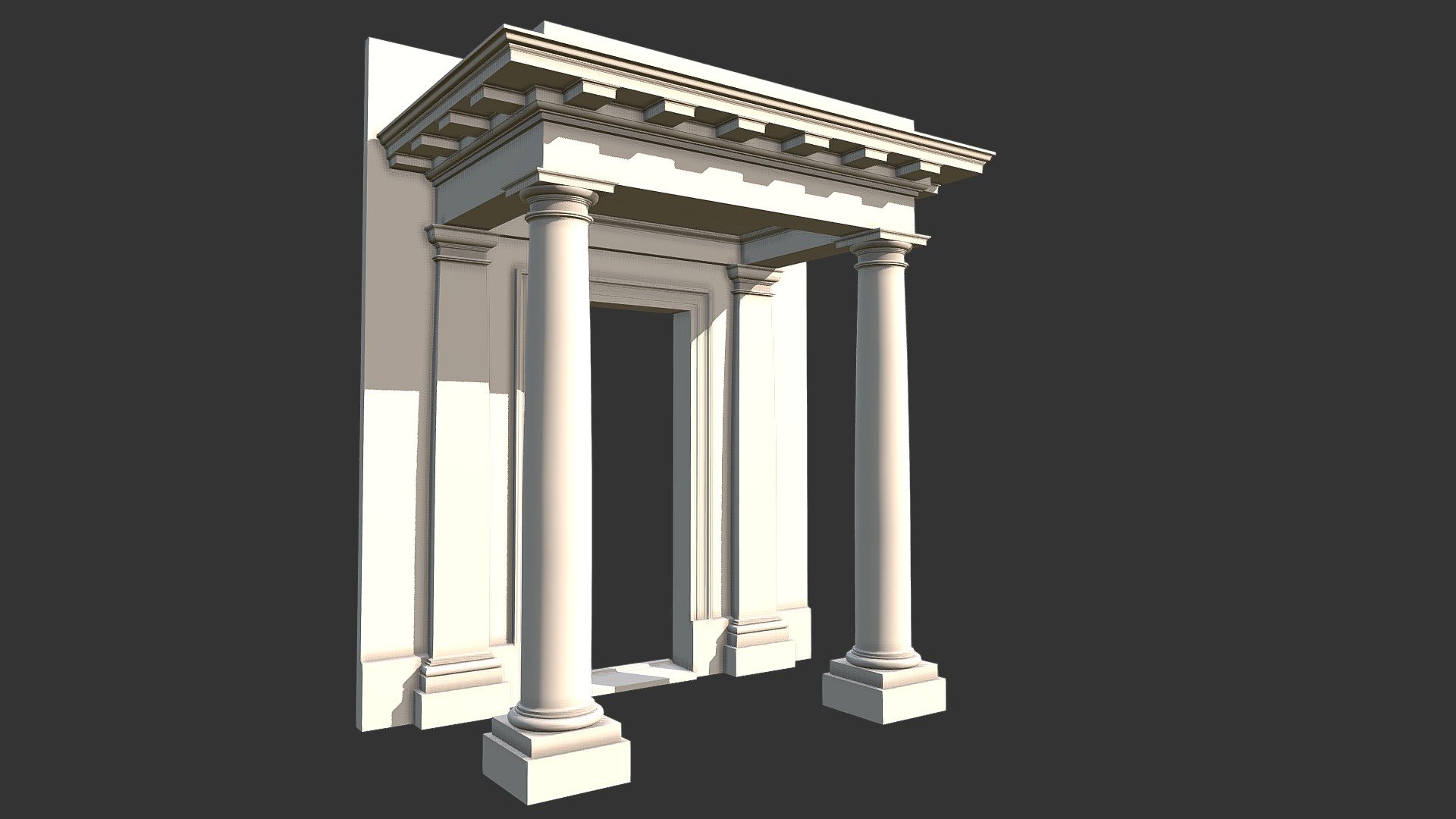 Portico 08 - DORIQUE 06 - 3D model by HERES [061621c] - Sketchfab