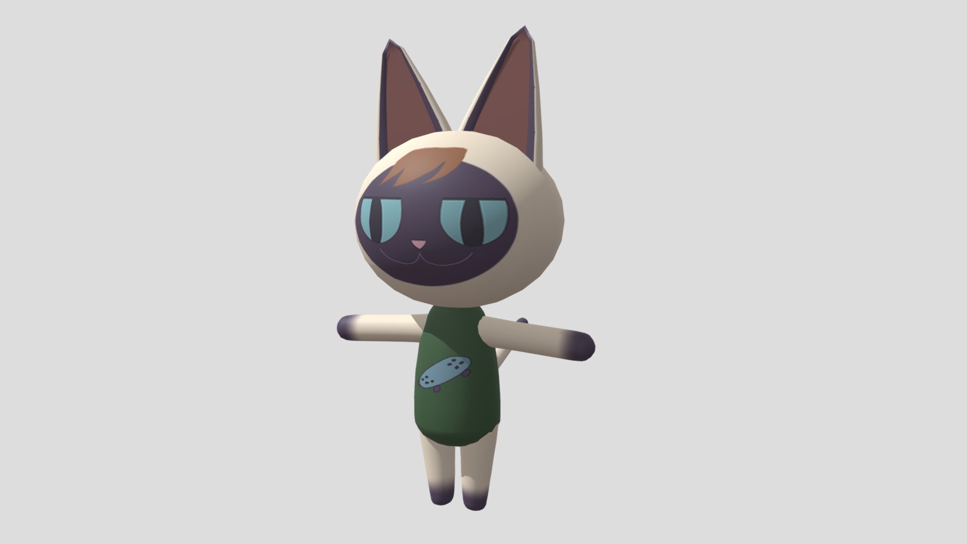 Siamese Cat Villager - 3D model by LittleChickita [061a5d5] - Sketchfab