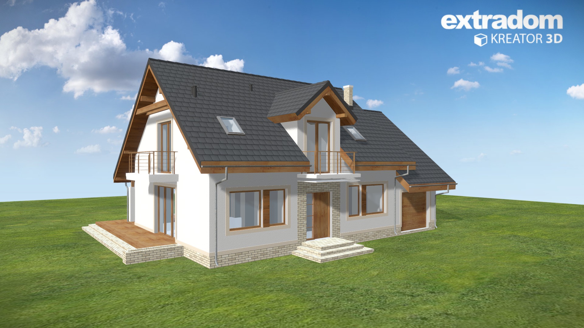 Projekt domu Tamarillo 6 (WOF1111) - 3D model by extradom.pl (@extradom ...