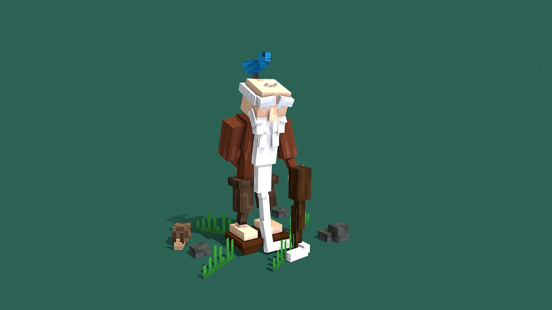 Mad old man - 3D model by belka (@belka3) [061bbac] - Sketchfab