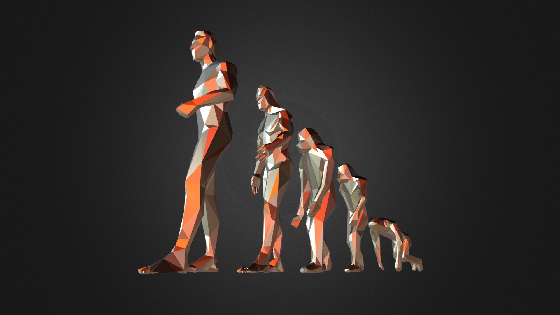 EVOLUTION LOWPOLY - Buy Royalty Free 3D model by DTA DESIGN STUDIO ...