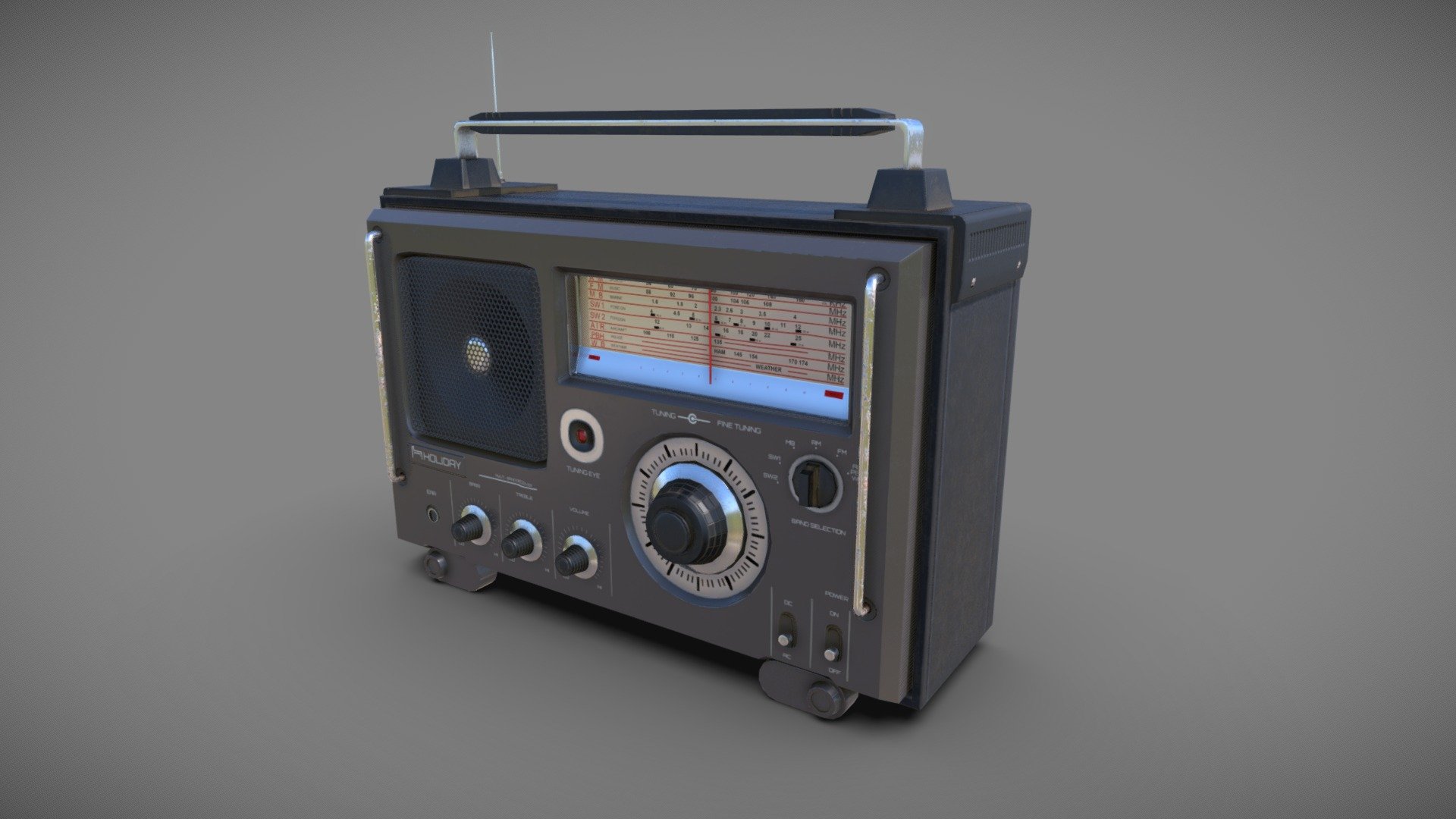Radio - 3D model by Brennen Caron (@carbrenn) [062190a] - Sketchfab