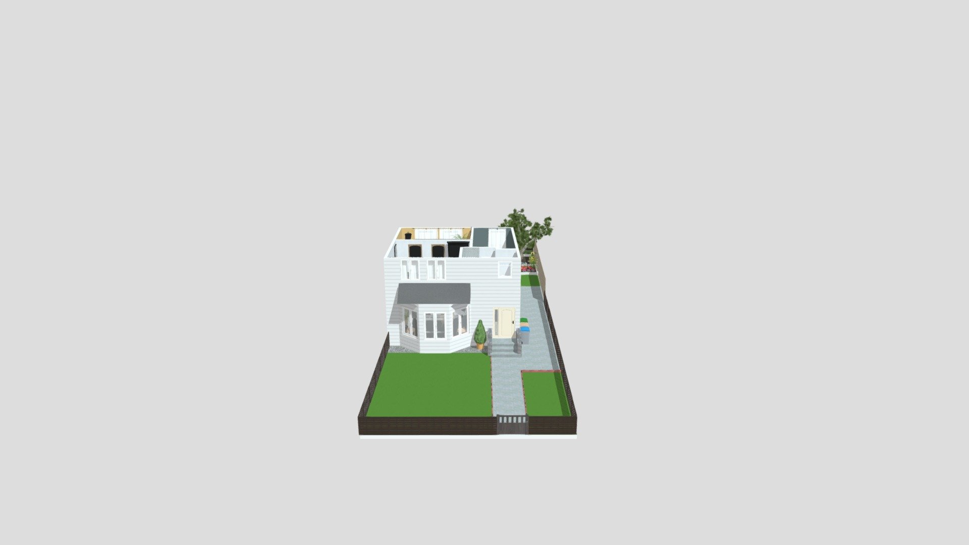 cute house - Download Free 3D model by Home Design 3D (@homedesign3d ...