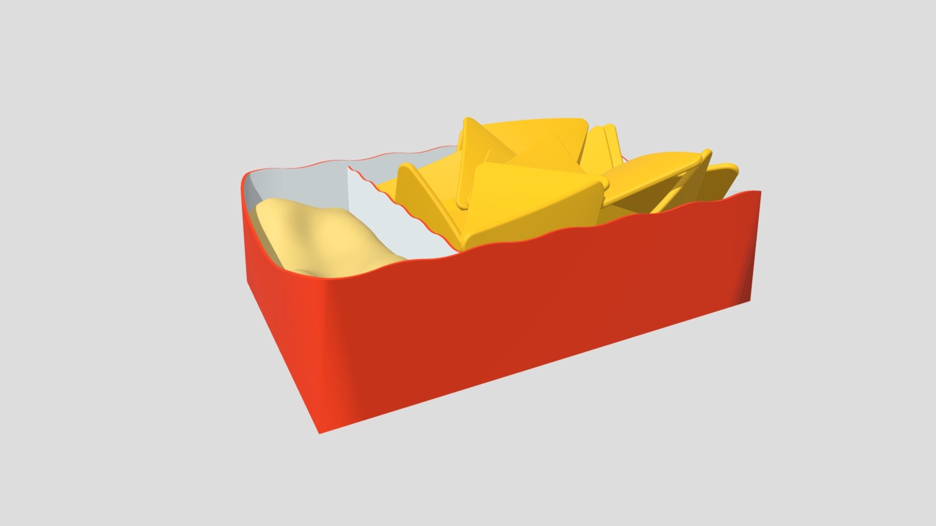 Nachos with cheese sauce - 3D model by NeoT1 [062bcae] - Sketchfab