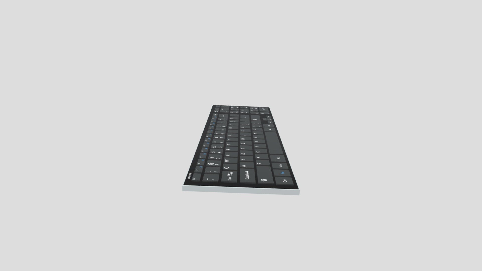 Keyboard Single Mesh - Download Free 3D model by taylor.horsman ...