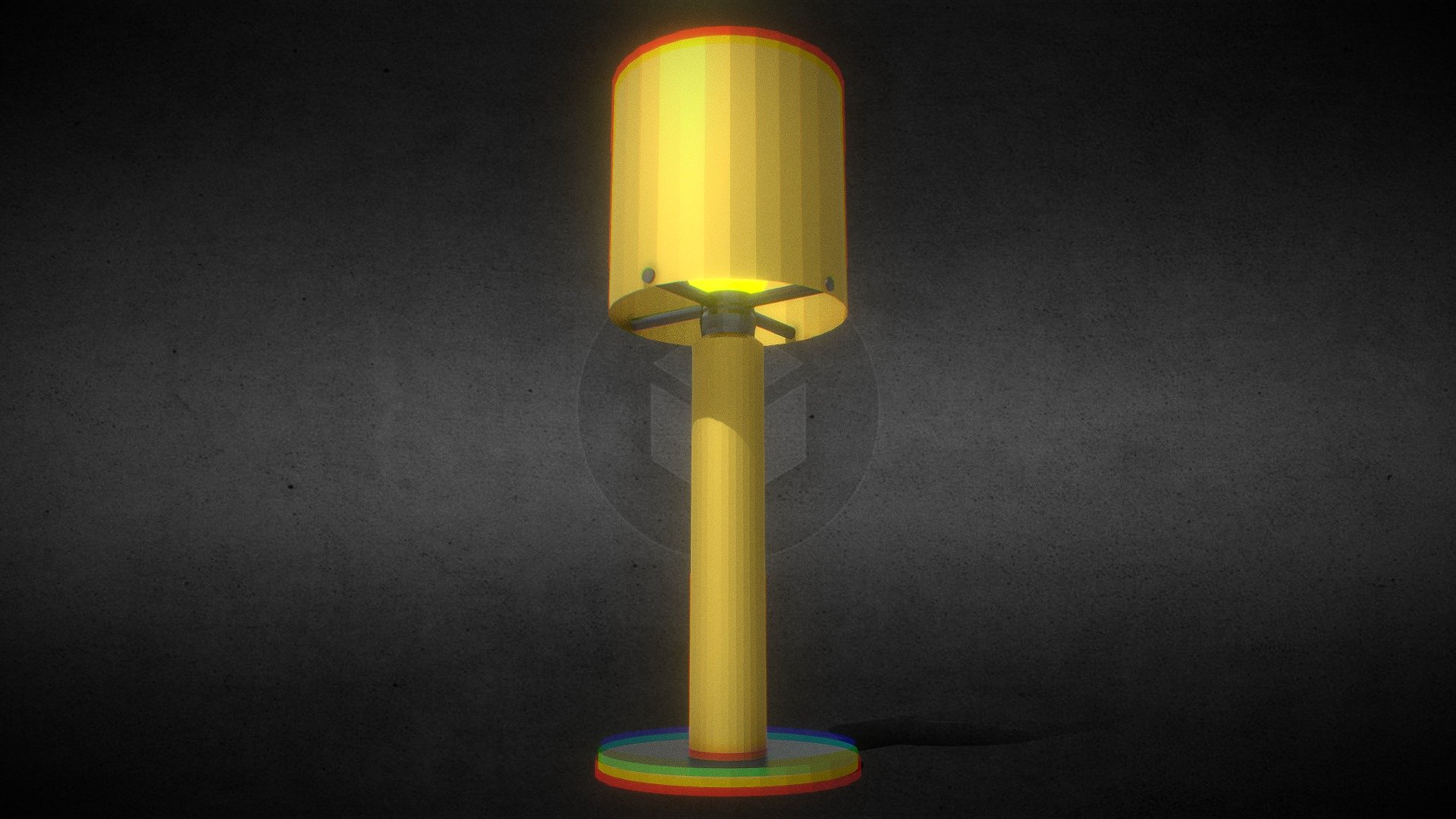 Simple Lamp/Lampara simple - Download Free 3D model by JackSpector_Ink ...