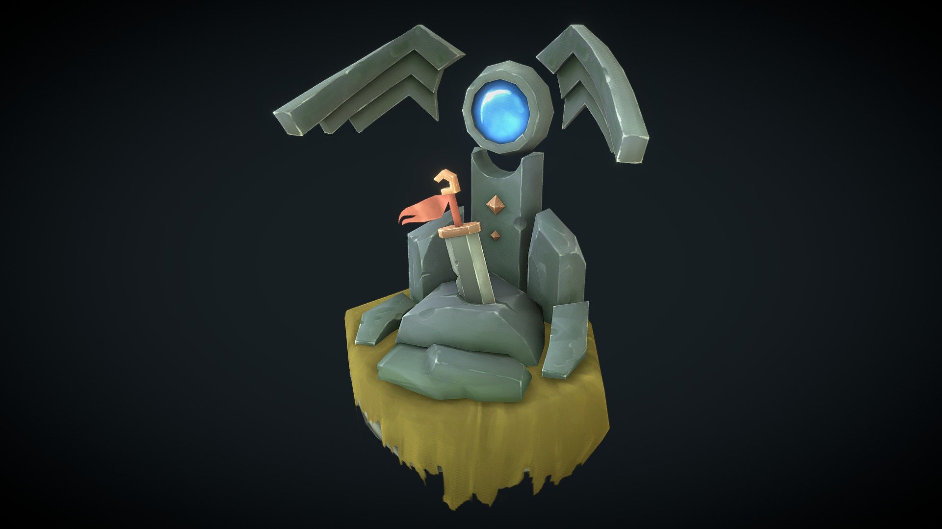 Fallen hero monument - 3D model by GruntWorks [062fee6] - Sketchfab