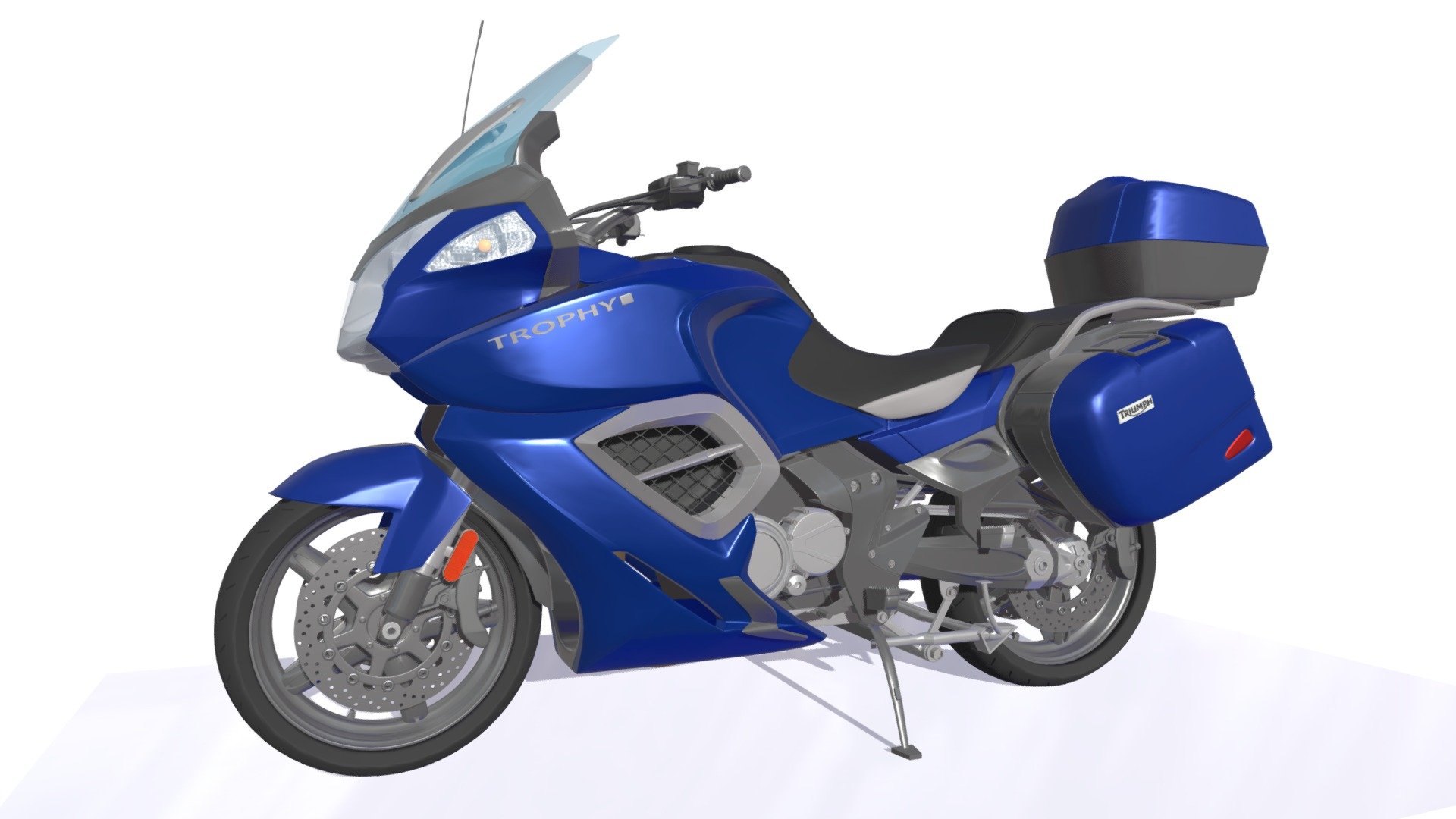 Triumph Trophy Motorcycle - Buy Royalty Free 3D model by 3DHorse ...