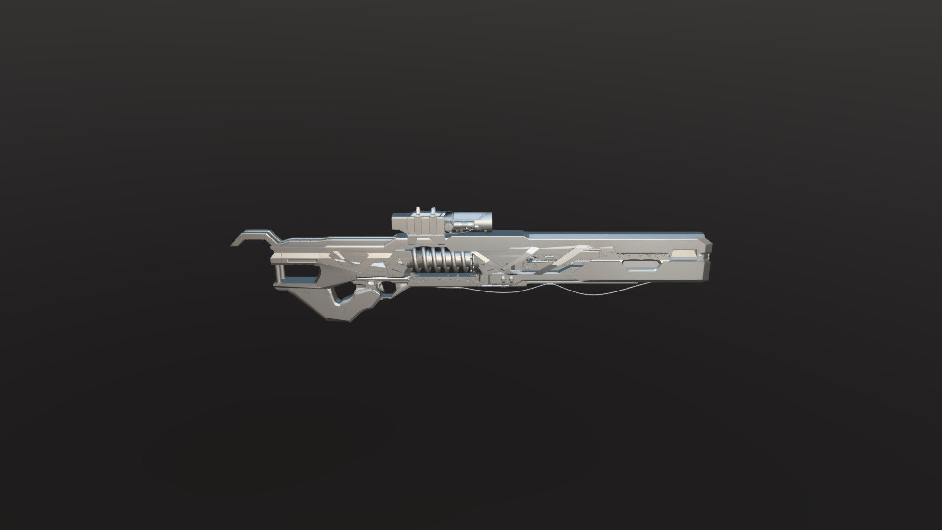 FuzeSniperGun , detailed sifi game assets - 3D model by Ayush saini ...
