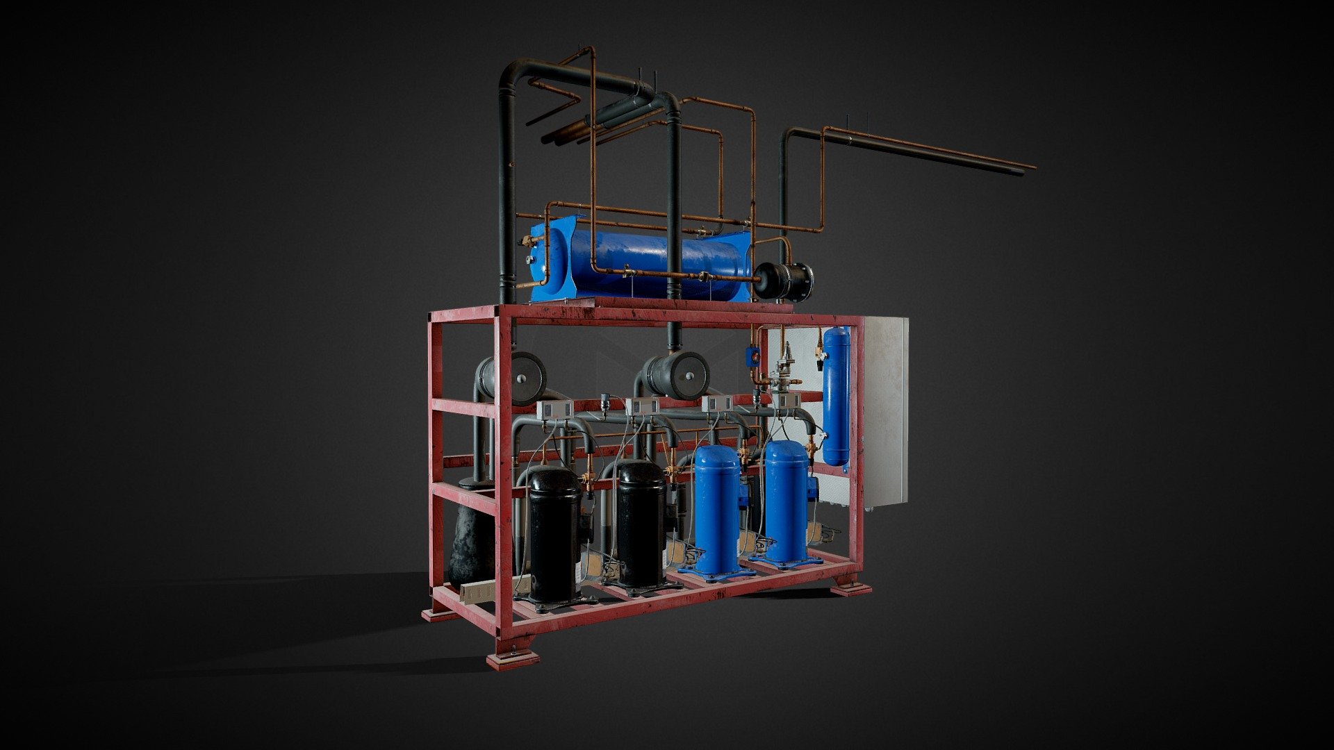 Water treatment station - 3D model by Vladimir Lavrentev (@gund ...