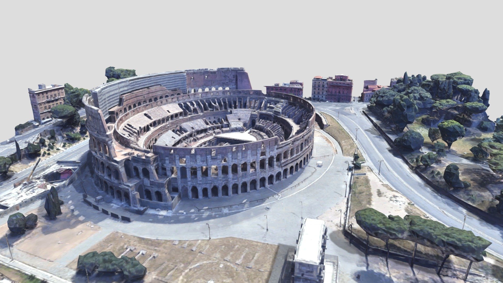 colosseo-roma - 3D model by threepwood (@TUONO) [0633f73] - Sketchfab