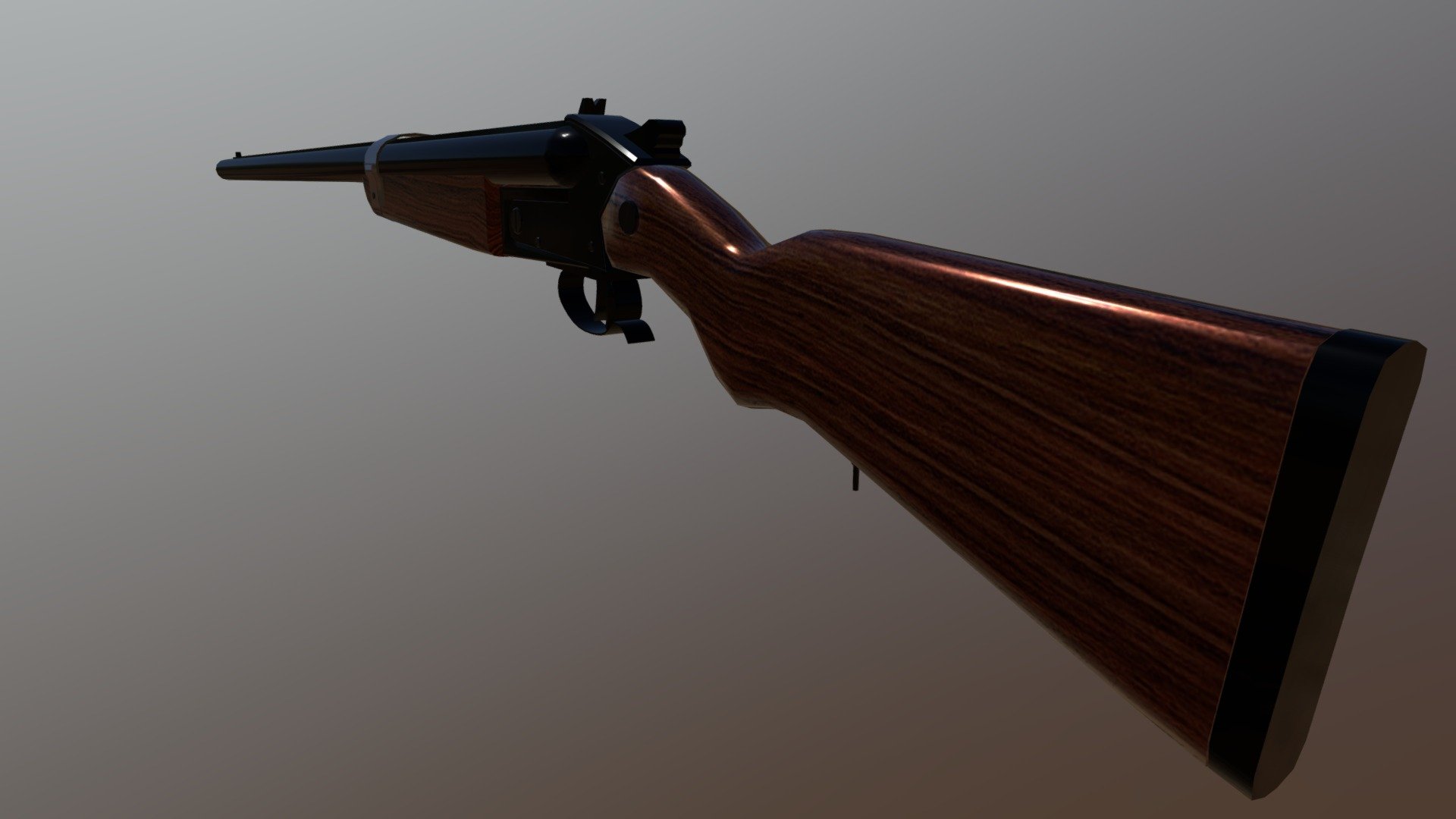 Low-poly Gun - 3D model by ChesterStirling [0634a00] - Sketchfab