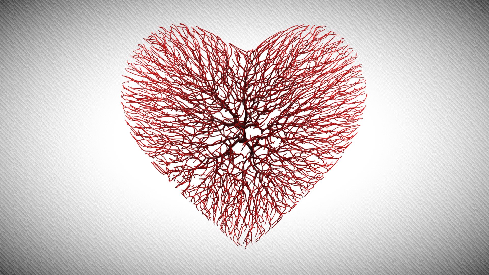 Heart shape made out of wires - Buy Royalty Free 3D model by zexell ...