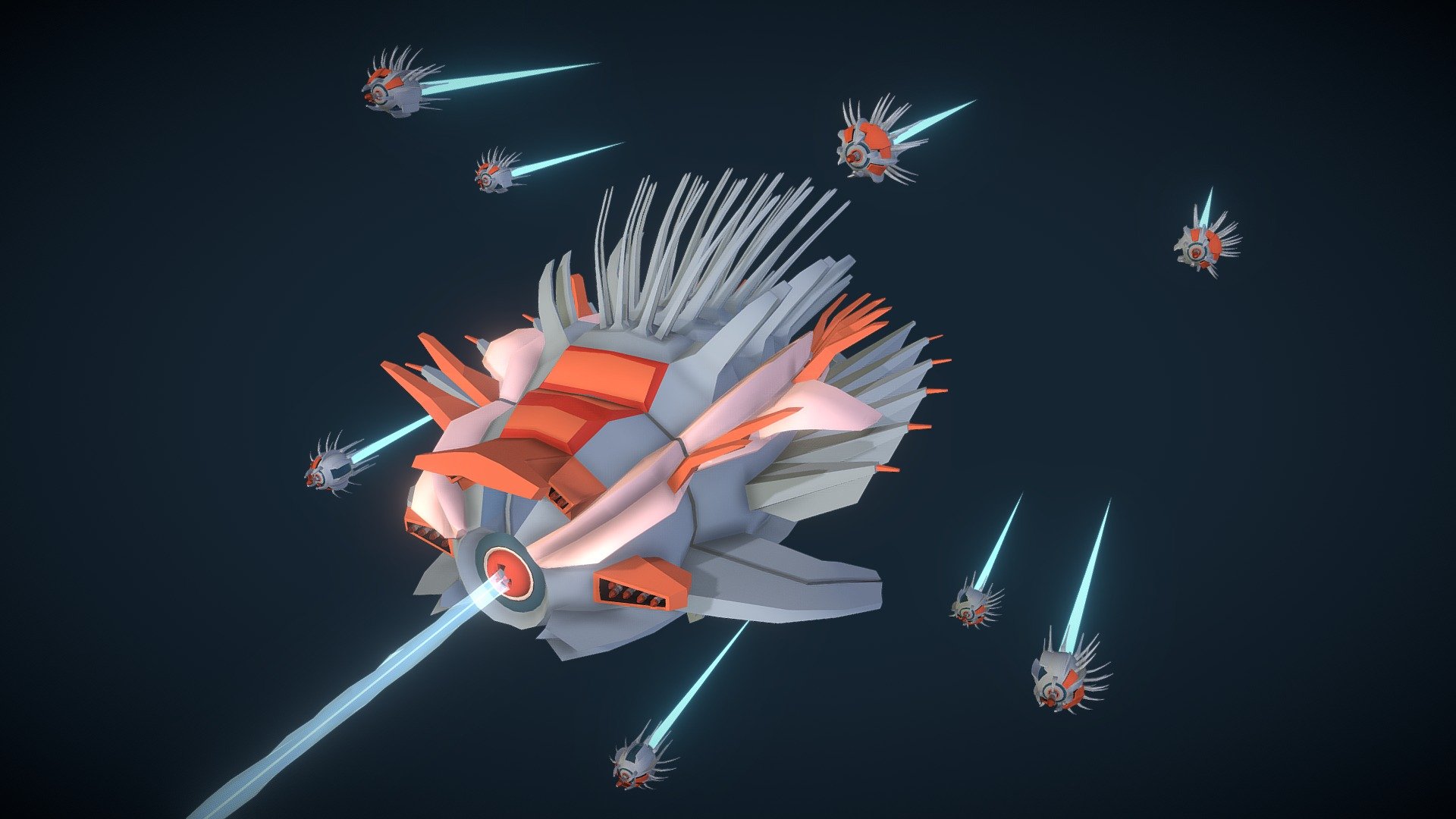 SciFi LowPoly - Mechanical Leviathan - 3D model by Kind Men (@kindmen ...