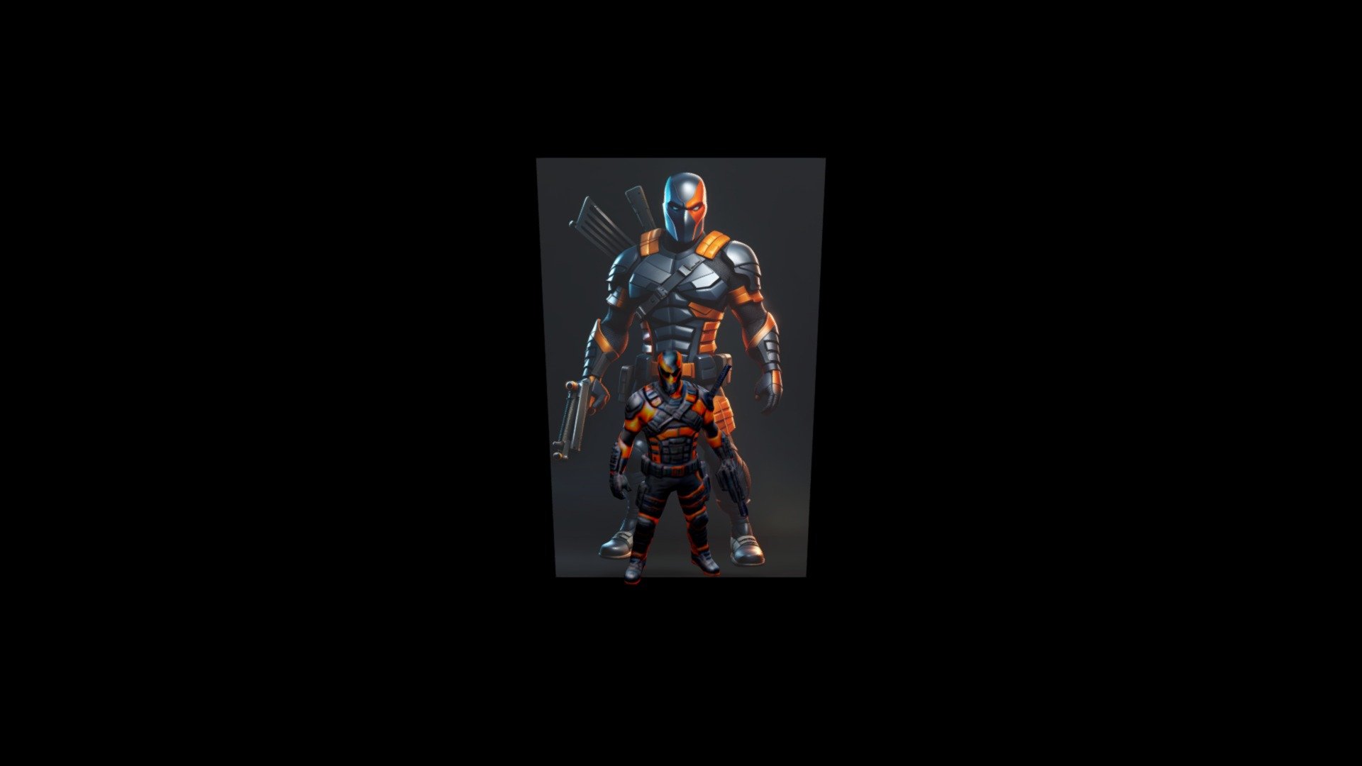 "Deathstroke, the Terminator" A man in a blac - Download Free 3D model ...