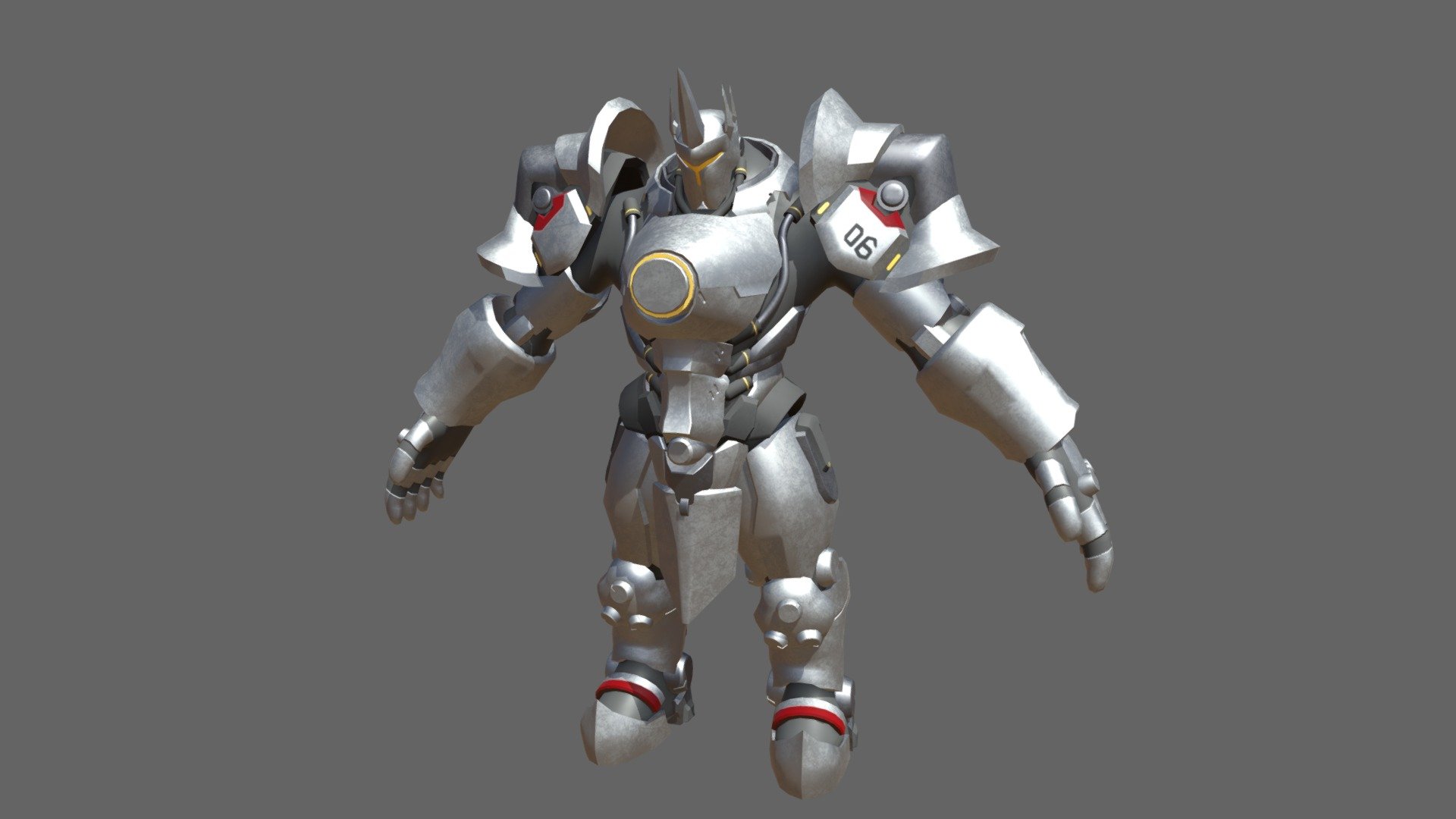 Low poly Reinhardt fan art - 3D model by Eli_ac [063ac2a] - Sketchfab