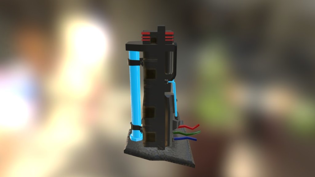 Sci-Fi Pillar - 3D model by jonesy85 [063b371] - Sketchfab