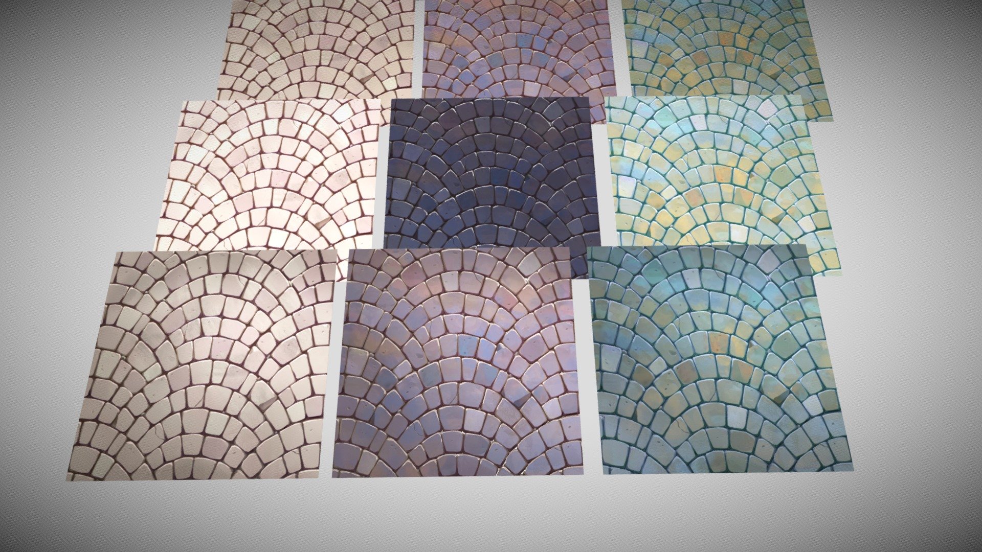 Handpainted Floor Tiles Textures - Buy Royalty Free 3D model by ...