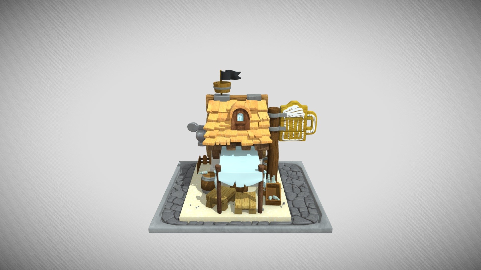 Beer Shack - 3D model by Adelle Danica S (@adelle__) [06402ad] - Sketchfab