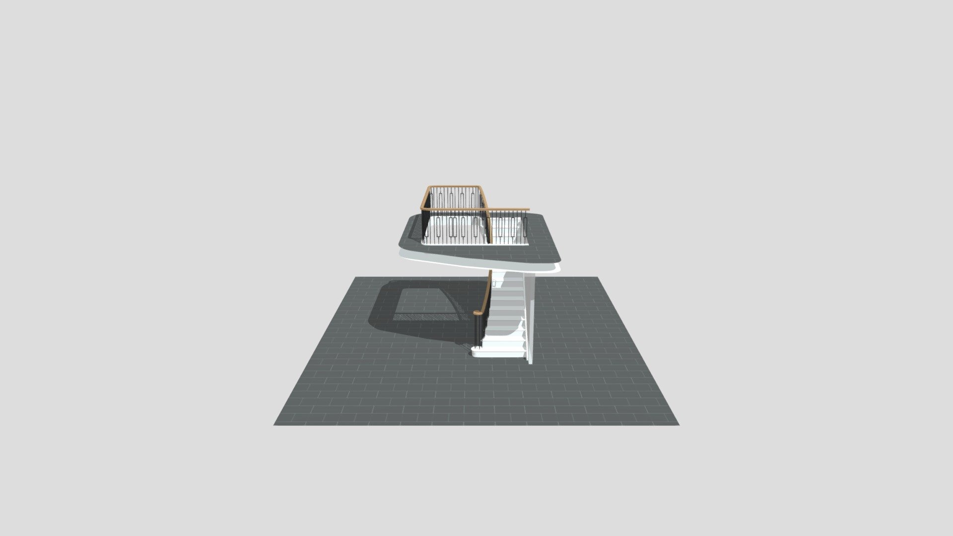 Cleavesty old stables staircase - 3D model by westcliffestaircases ...