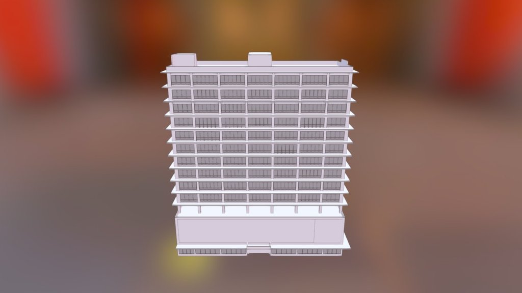 Anthony Wayne Building - 3D model by bmgreenberg [0643222] - Sketchfab