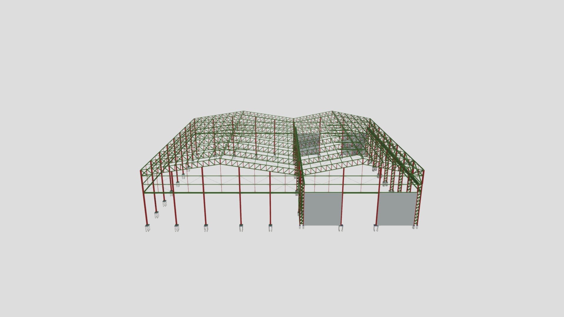 GALPÃO INDUSTRIAL 40X30 - Download Free 3D model by Eng.davidcruz (@Eng ...
