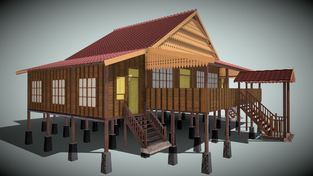 Indonesian Traditional Houses - A 3D model collection by Asyraaf Ahmadi ...
