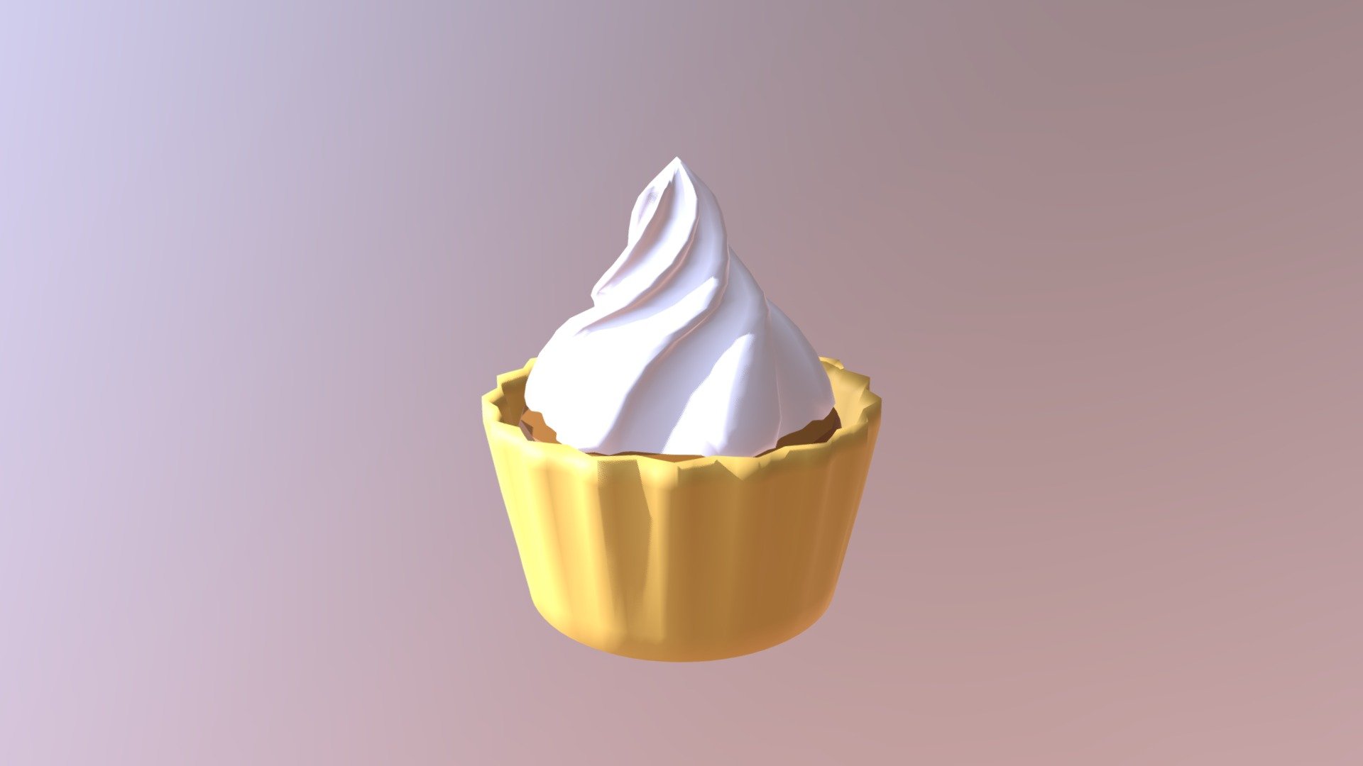 Cupcake - 3D model by Kennromm [06457b9] - Sketchfab