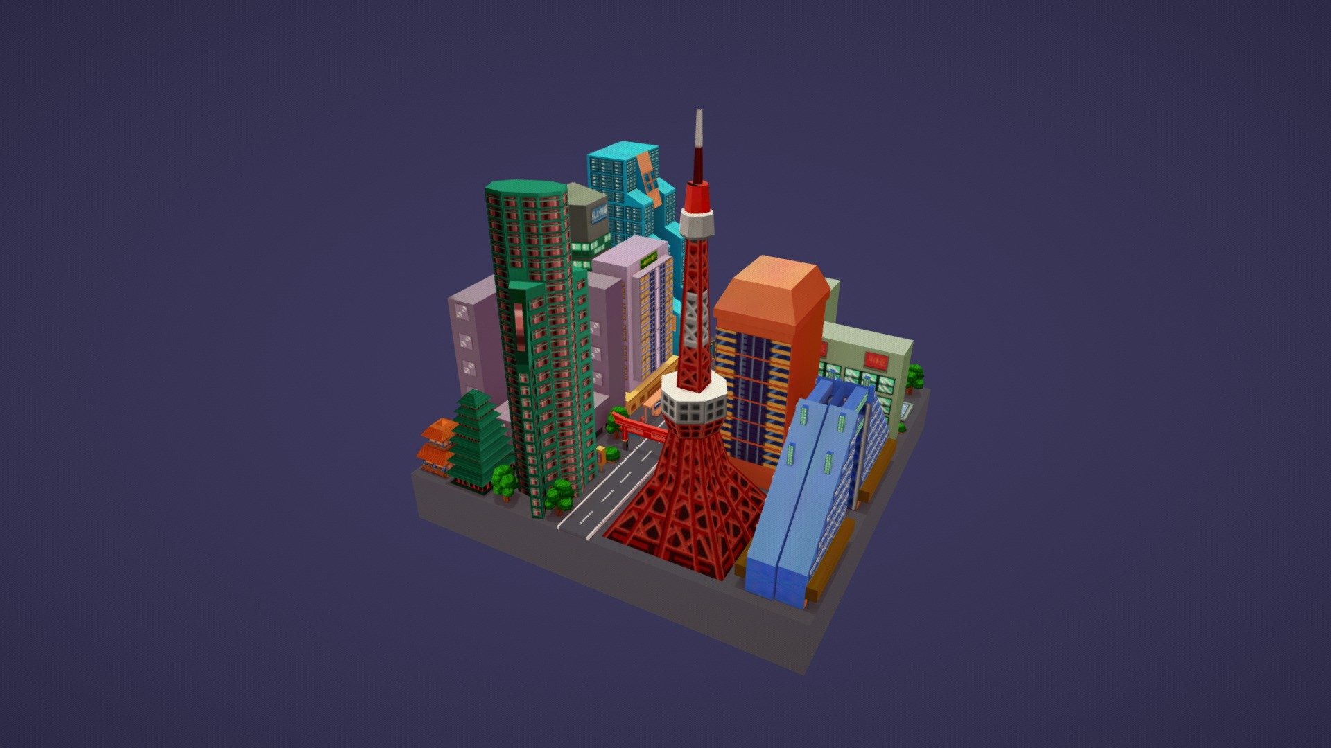 tokyo_city - 3D model by bohek18 [06475a9] - Sketchfab