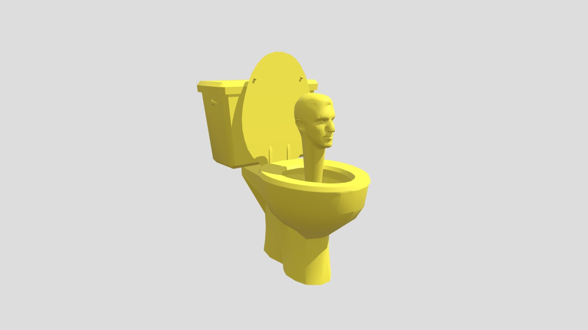 Skibidi Yellow - Download Free 3D model by scientist toilet ...
