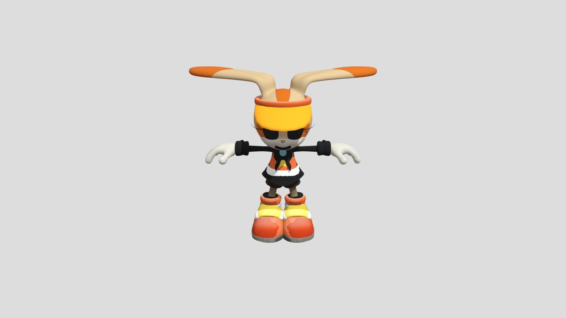 Cream The Rabbit - 3D model by nickcheezy15 [064a714] - Sketchfab