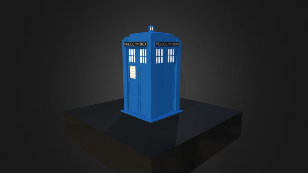 TARDIS - Time and Relative Dimension(s) in Space - 3D model by David ...