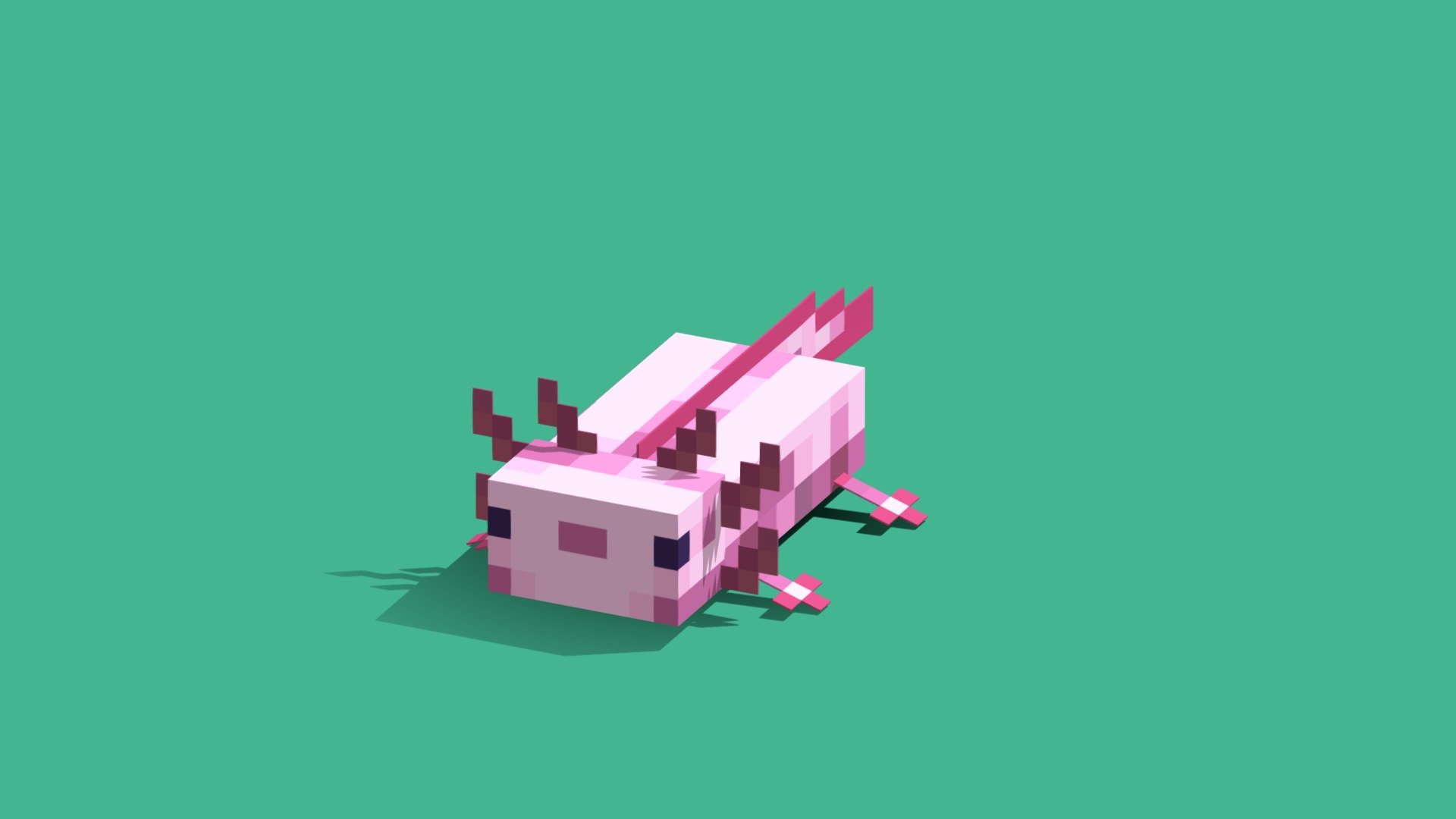 Minecraft Axolotl Free Download - Download Free 3D model by Chicken Luo ...