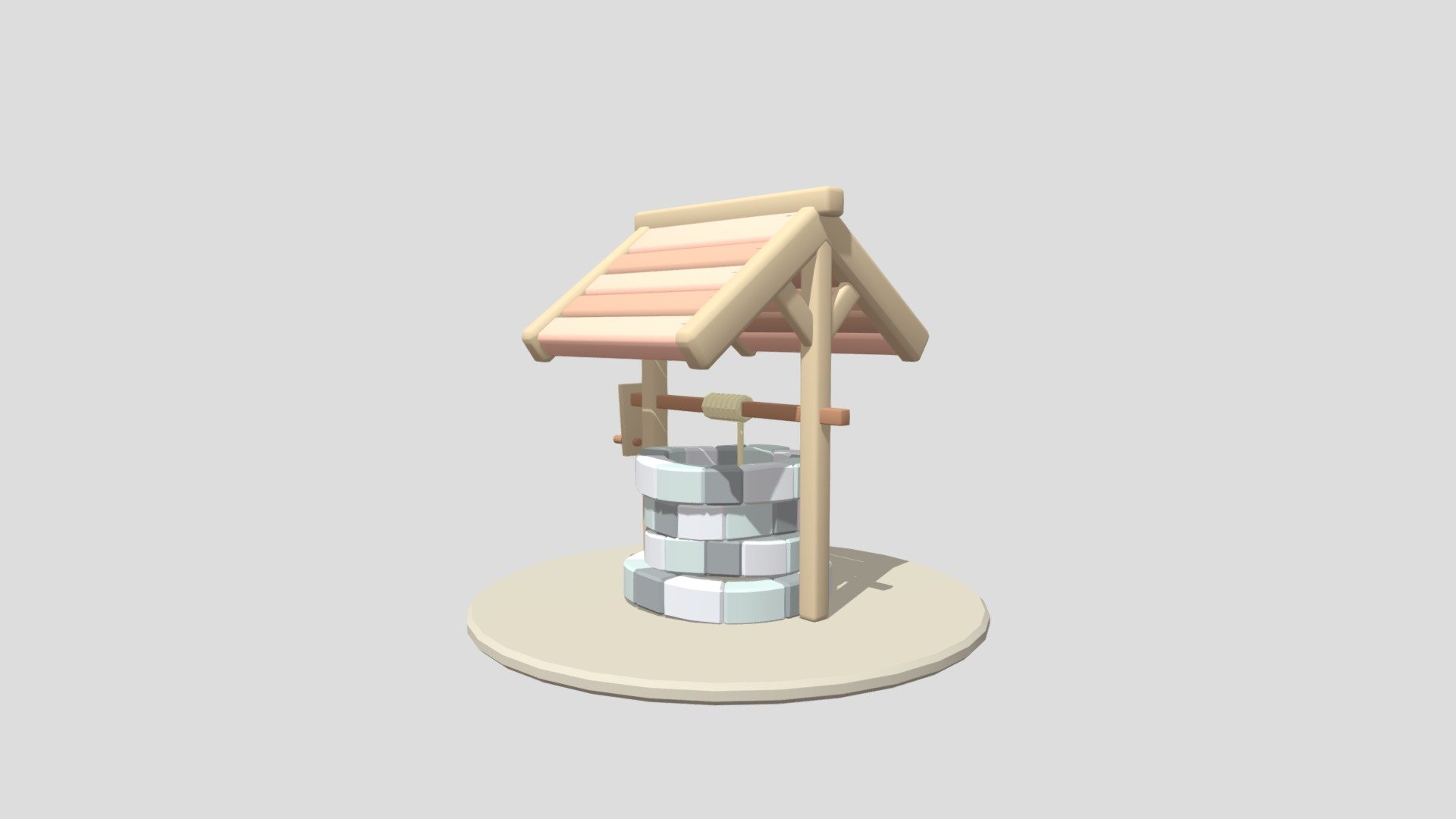 Stylized Low-poly well - Download Free 3D model by FusionArt 3D ...