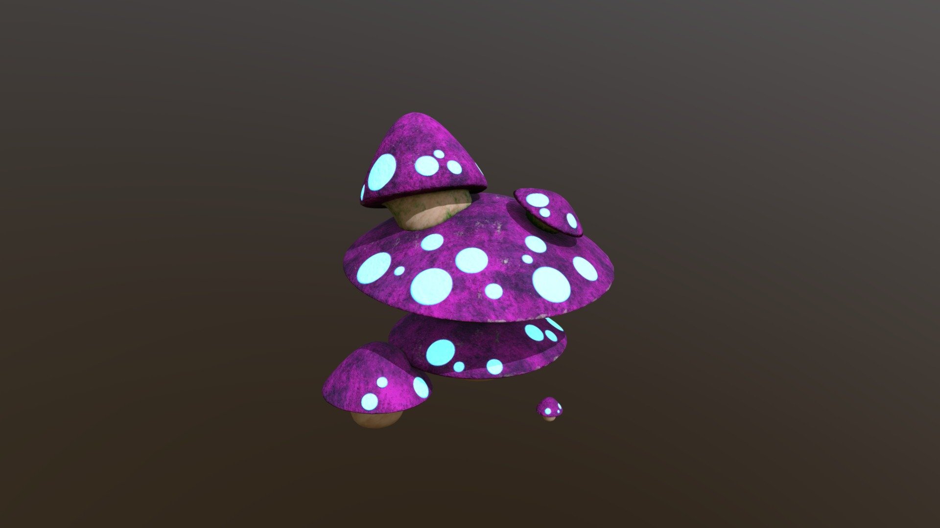Mushroom Tower - 3D model by connie_cyh [064e689] - Sketchfab