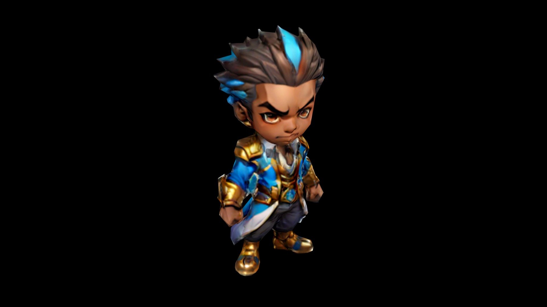 Fighter in a cool attire - Download Free 3D model by klrxyz [0652ae0 ...