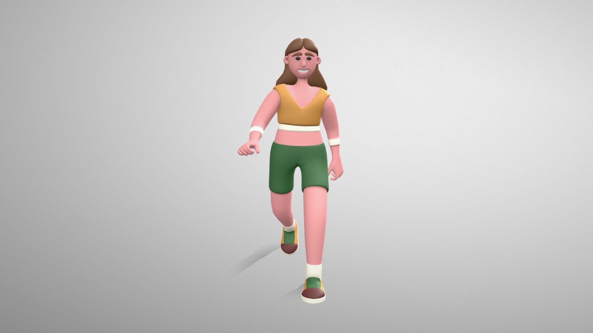 Stylized Sports Girl - Mixamo Rigged Character - Buy Royalty Free 3D ...